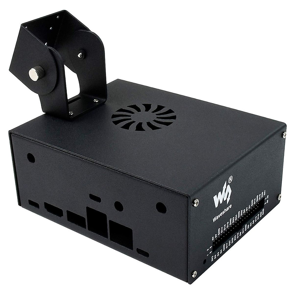 Bicool Jetson Nano Metal Case (E) /Enclosure for Jetson Nano 2GB Developer Kit with Reset and Power Buttons, Camera Holder, Compatible with Waveshare IMX219 Series Camera, Cooling Fan Fan-4010-5V