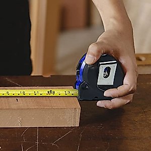 SALI Tape Measure Metric with Fractions Measuring Easy Read Millimeter Telescoping Tape Retractable Engineer Scale Tape Measure Metric and Inches （25Ft/7.5m*25mm）