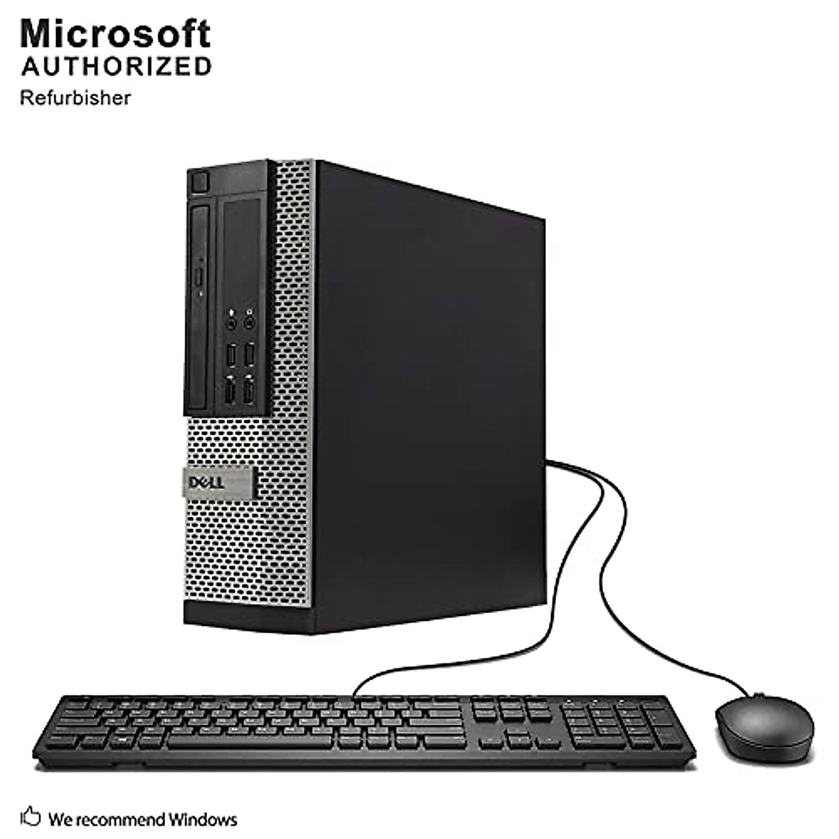 Dell Optiplex 9020 SFF Computer Desktop PC, Intel Core i5 Processor, 16 GB Ram, 2 TB Hard Drive, WiFi, Bluetooth 4.0, DVD-RW, Dual 19 inch LCD Monitors Windows 10 Pro (Renewed)