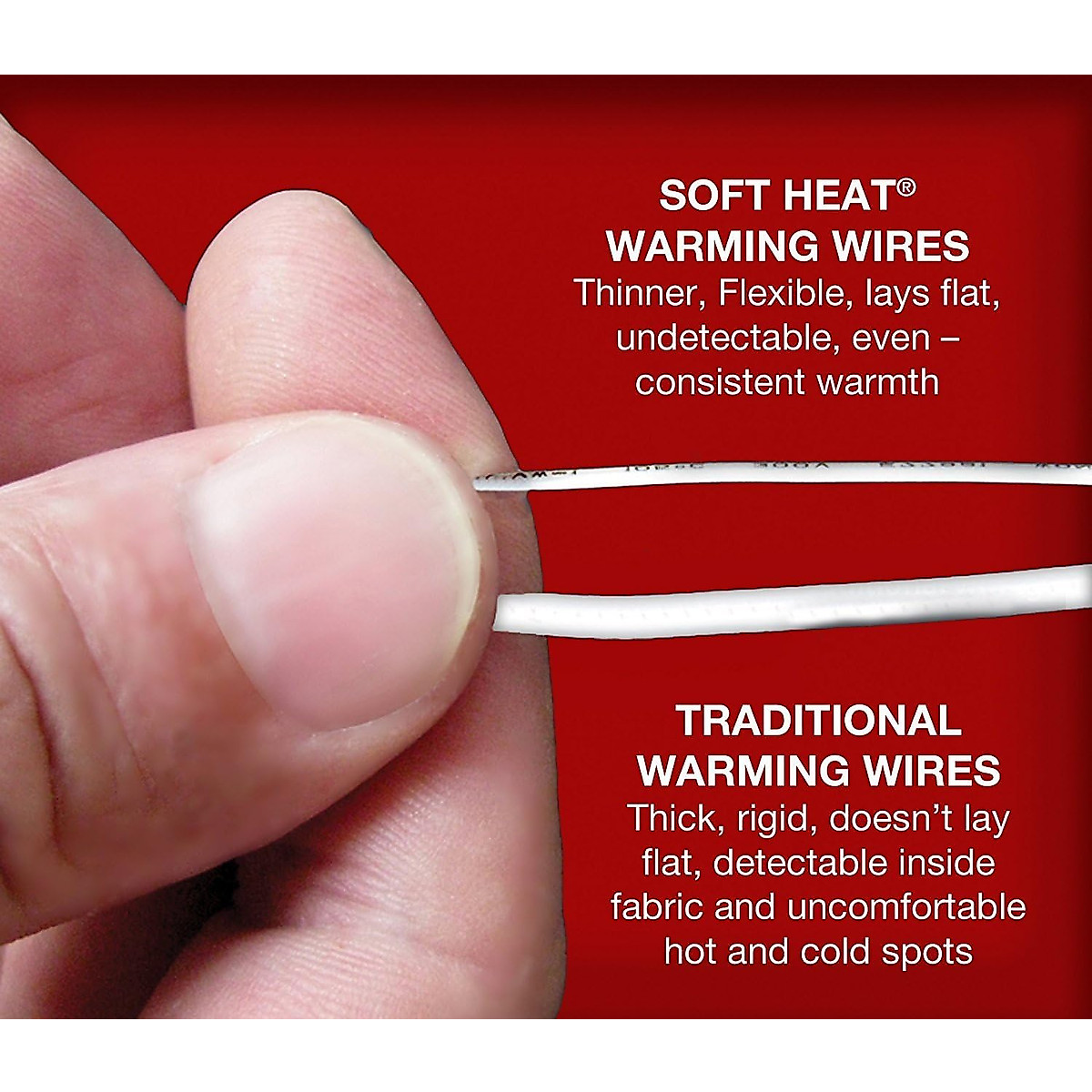 Perfect Fit SoftHeat - Full Heated Mattress Pad, Soft Microplush Heated Beddding with Safe & Warm Low-Voltage Technology (Full)