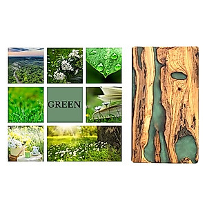 DESIGNIUM Handmade Olive Wood Cheese Board with Resin, Charcuterie Boards & Serving Tray, Wooden Epoxy Serving Board, Chopping and Cutting Board for Meat Vegetable & Fruit, Premium Gift for Kitchen