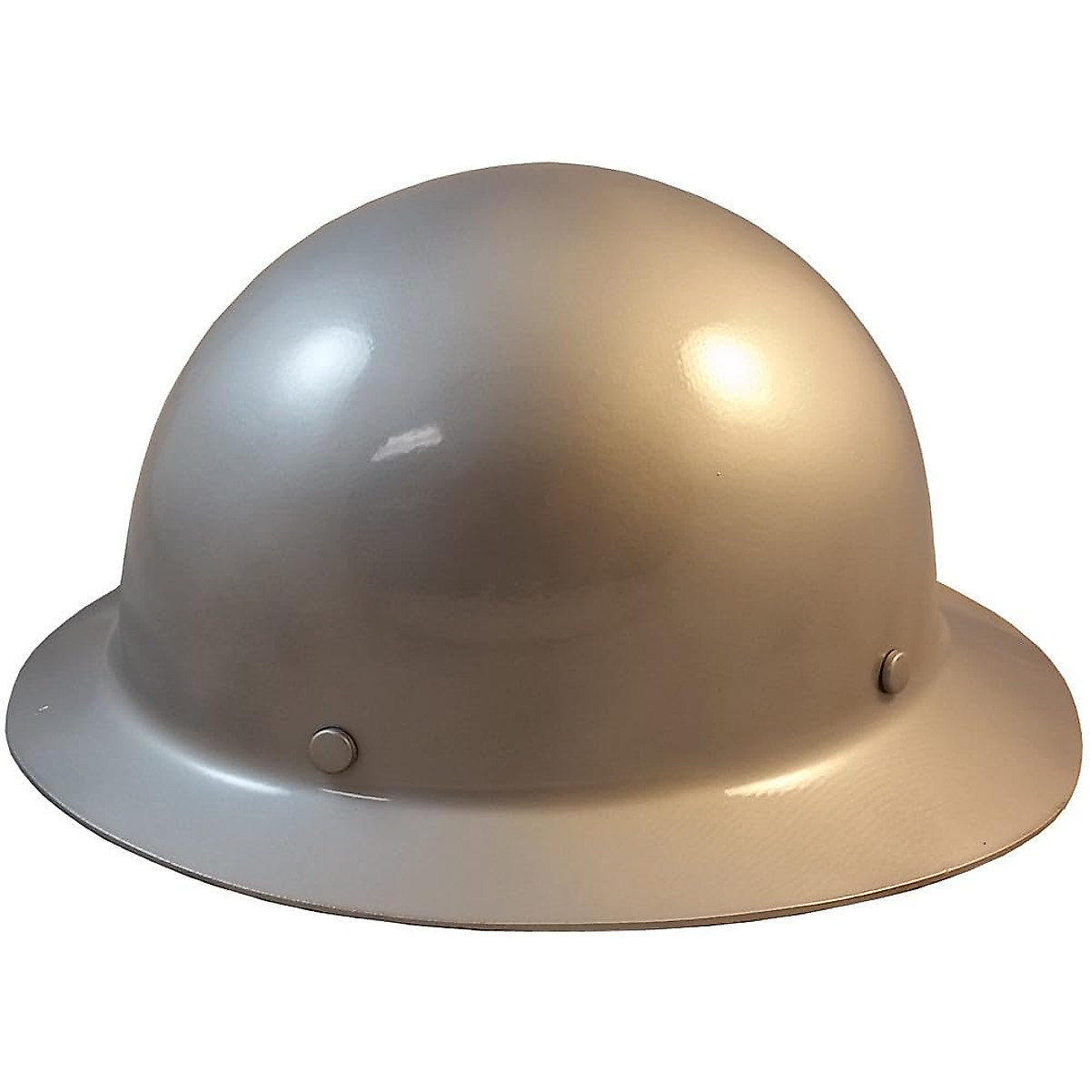 Skullgard Full Brim Hard Hat with FasTrac III Ratchet Suspension with Hard Hat Tote - Silver