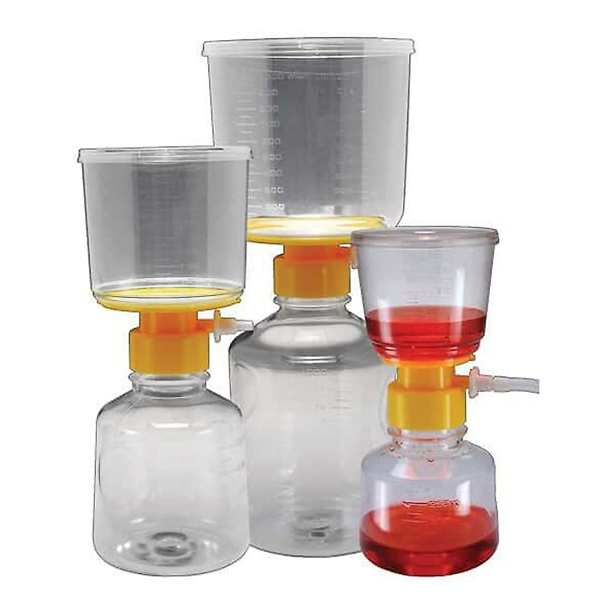 Argos BPE2250 PES Membrane Sterile Bottle Top Aspirator Vacuum Filtration Unit, 0.22 micrometer Pore Size, 500mL Capacity (Case of 12)