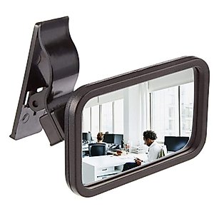 Clip-On Rear View Mirror for PC Monitors or Anywhere by Modtek (1 pack)