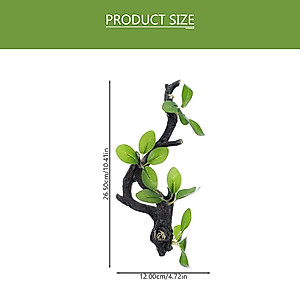 Simulation Resin Reptile Tank Accessories Resin Crafts Tree Parts Decor Reptile Accessories for Habitat Fish Tank Charms Reptile Decorations Aquarium Supplies Reptile Tank Decor