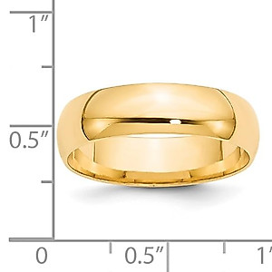 Comfort Fit 14K Yellow Gold 2mm 3mm 4mm 5mm 6mm 7mm 8mm Men's Women's Wedding Band Ring Sizes Thumb Midi Stacking Cigar Band (7, 2)