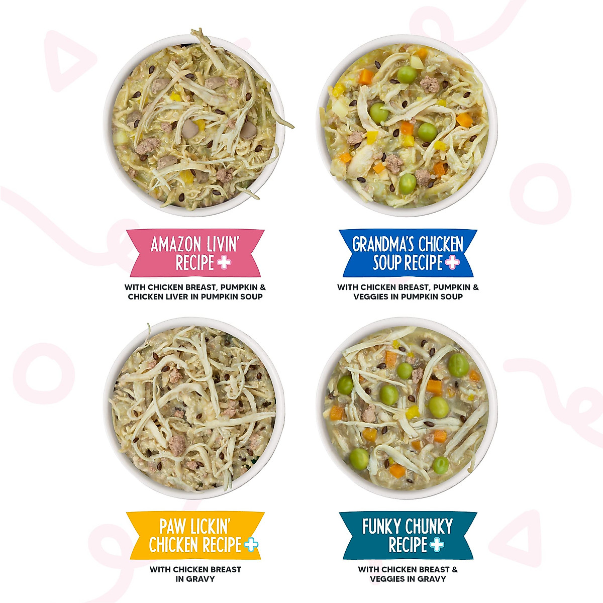 Weruva Meals 'n More Chicken Lovers Variety Pack, Canned Dog Food, 3.5oz Each (20 Count)