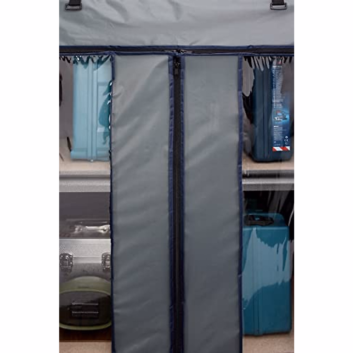 StorageMax Deluxe Rack Cover – Choose Between Rack Covers That fit 36”W x 18”D x 72”H or 48”W x 24”D x 72”H - Heavy Duty Dustproof Storage Rack Cover for Wire Shelving, Boltless Shelving