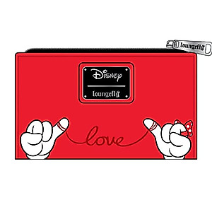 Loungefly Disney Mickey and Minnie Valentines Flap Wallet Mickey And Minnie Mouse One Size