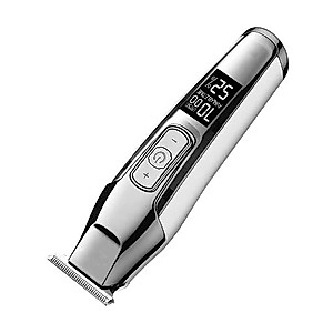 KEMEI Mens Clipper Cordless Barber Professional Hair Clipper LCD Display 0mm Baldheaded Beard Cutter Electric Haircut Machine USB Rechargeable