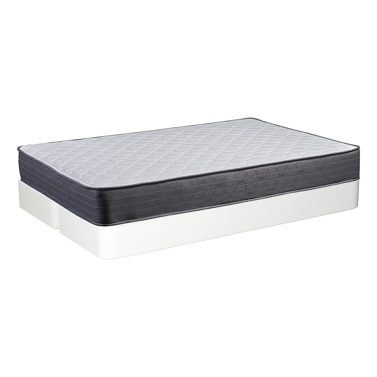 Continental Sleep Elegant Collection Innerspring Mattress with Box Spring with Frame Foundation, Twin