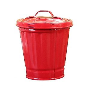 generic Mini Trash Can with Lid, Small Garbage Can, Countertop Wastebasket Garbage Lint Bin for Bathroom, Office, Kitchen, Desk, Coffee Table(red), AM0X3R0L0ZVUS