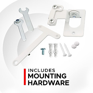 Play 3 Wall Mount White, Compatible with Sonos Play:3, Adjustable Swivel & Tilt Mechanism, Mounting Bracket includes All Fixings