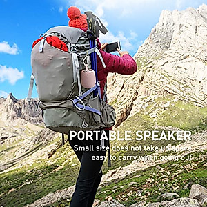 FIGMASU Bluetooth Speakers Portable Wireless Waterproof IPX7 Bluetooth 5.0 Dual Pairing Mini Shower Speaker, 24H Playtime Stereo Surround Sound, for Outdoor Travel, Pool