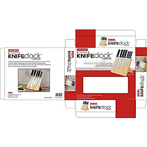 Bamboo Magnetic KNIFEdock - The kitchen Magnetic KNIFEdock has revolutionized storing and displaying your knifes both elegantly, and safely. This KNIFEdock keeps your cutlery close at hand.