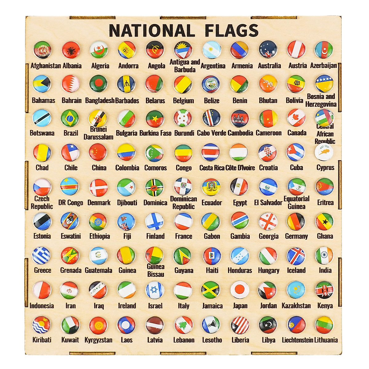 HYPERI 193 Push Pins Country Flag Pins Thumb Tacks, Decorative Drawing Pins for Bulletin Board, Pinboard, Map, Office, Map Pins for Travel Map, Travel Gifts for New Year, Valentines Day Gifts for Him