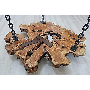 Live Edge Olive Tree Amazing Naturally Form Wood Slab, Big Coffee Table 86 X 75 cm (Handmade)