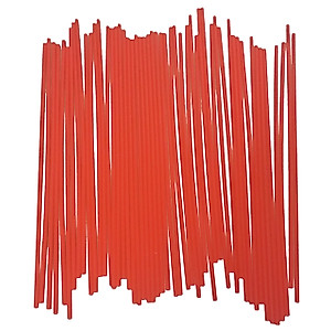 (100 Pack) 6" Aerosol Spray Can Red Plastic Straws - Tip Extension Tubes For Automotive Lubricant, Cleaner, Penetrating Oil