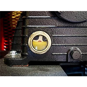 3/4inch NPT Air Compressor Oil Sight Glass 1'' OD Male Thread Aluminum Alloy Hex Oil Level Sight Glass Window Oil Liquid Level Gauge For Air Compressor Gearbox Pump Tank(3/4''NPT-2pcs)