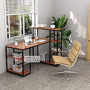 DEWEL Computer Desk with Drawer, 47” Executive Desk Office Writing Desk PC Laptop Workstation Space-Saving Study Desk with Storage for Home Office Study