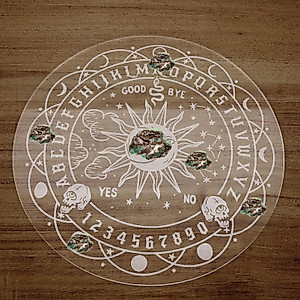 5pcs Pendulum Dashboard Pendulum Board Decoration Divination Tools Divination Message Board Table Divination Board Divination Pendulum Board Divination Crafts Divination Accessory