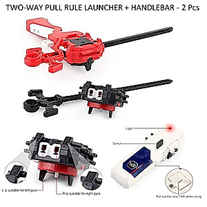 JIMI Bey Battling Top Burst Gyro Toy Set 12 Spinning Tops 3 Launchers Combat Battling Game with Portable Storage Box Gift for Kids Children Boys Ages 8+