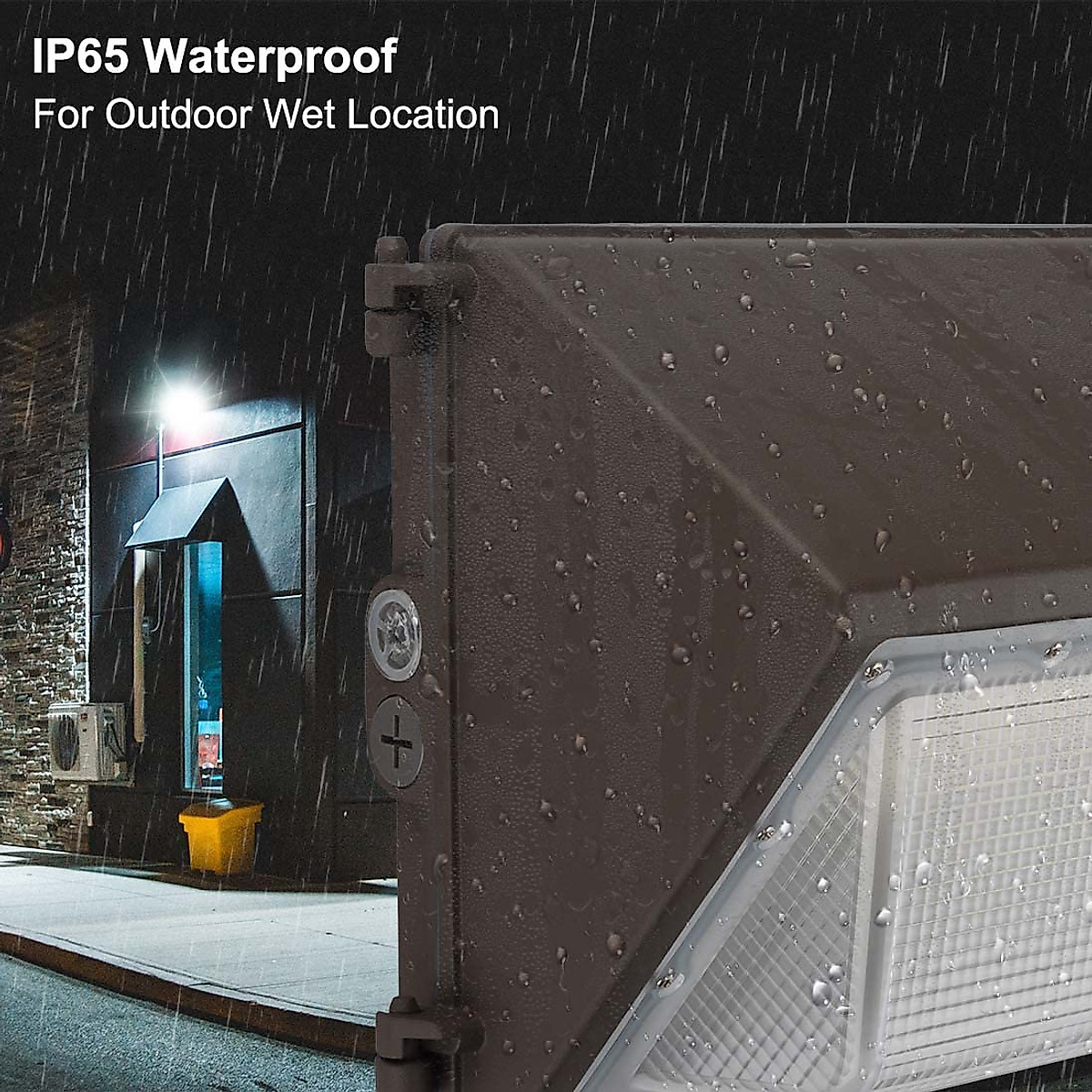 DAKASON (2 Pack) LED Wall Pack 120W with Dusk-to-Dawn Photocell, Replaces 400W HPS/MH, 5000K 15600lm 100-277Vac, Commercial Grade IP65 Waterproof Outdoor Lighting Fixture for Garage, ETL Listed