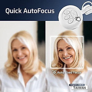 INSWAN INS-1 USB Document Camera — 8MP Ultra HD, Auto Focus, LED Light, Built-in Microphone, Mac OS, Windows, Chromebook Compatible for Distance Learning, Remote Teaching, Web Conferencing, Live Demo