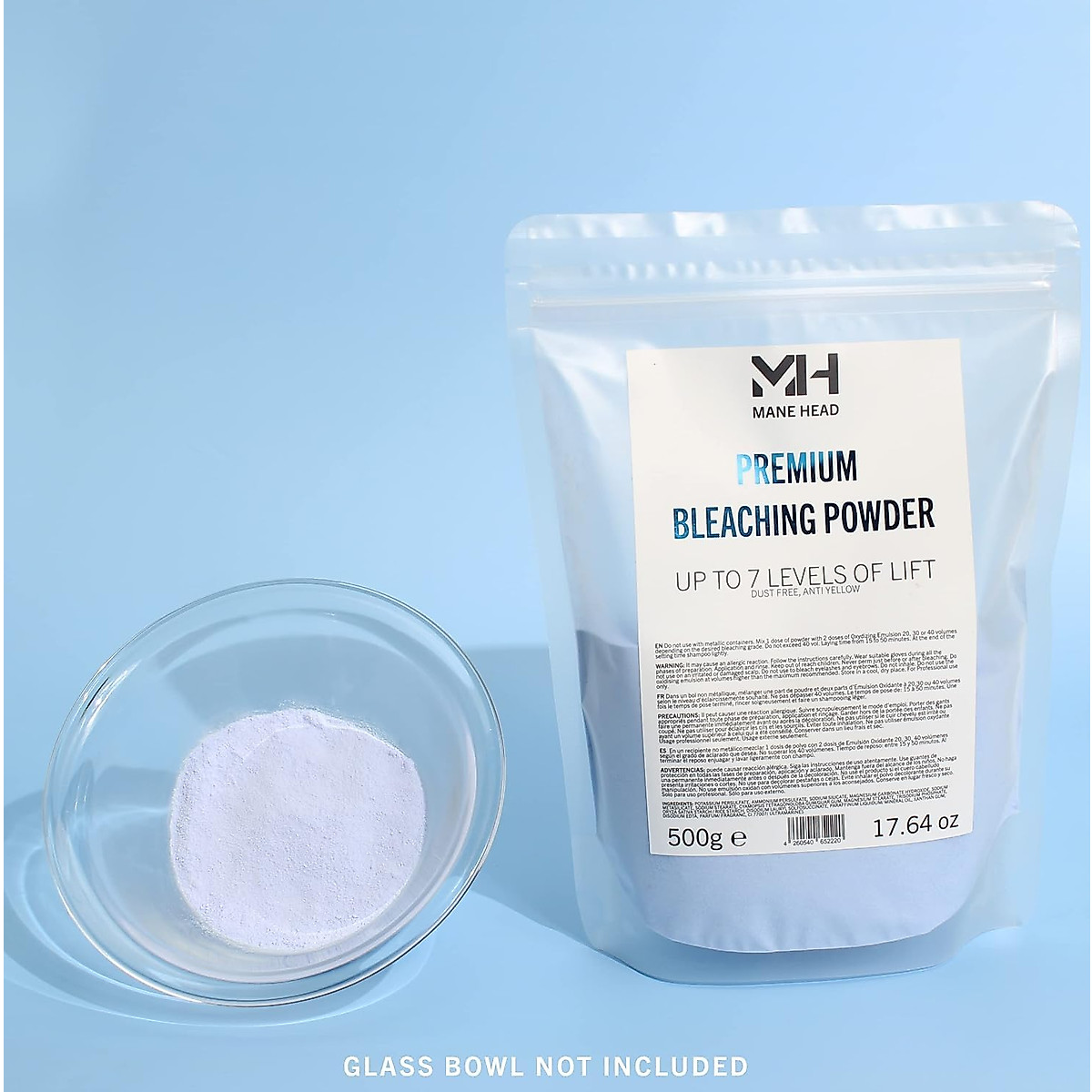 Dust Free Bleach powder for hair, hair bleach, hair toner, hair bleach powder - 500g, 17.64 oz