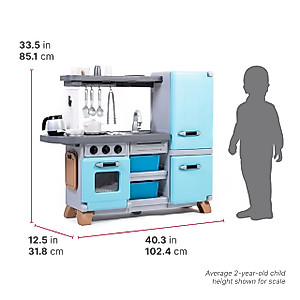 Step2 Cooking Time Kitchen Playset for Kids, Indoor/Outdoor Pretend Play Kitchen, Toddlers 2+ Years Old, Lights and Sounds, Interactive Toy, Easy Assembly