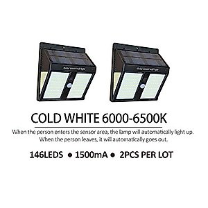 TANGIST LED Solar Light 1pcs LED Solar Power Light Control Wall Light 6 LED Outdoor Waterproof Energy Saving Street Yard Path Home Garden Security Lamp Garden Yard Lawn