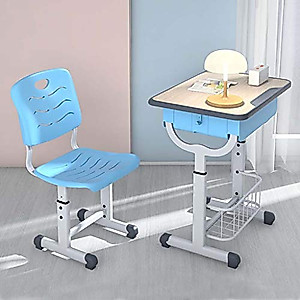 Articles for daily use Simple Children's Desk and Chair Set, Height Adjustable, Ergonomic Desk and Chair, Student Desk and Chair Set