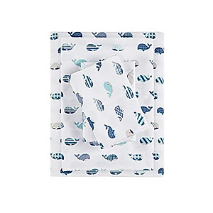 MI ZONE Printed Sheets, Twin, Blue