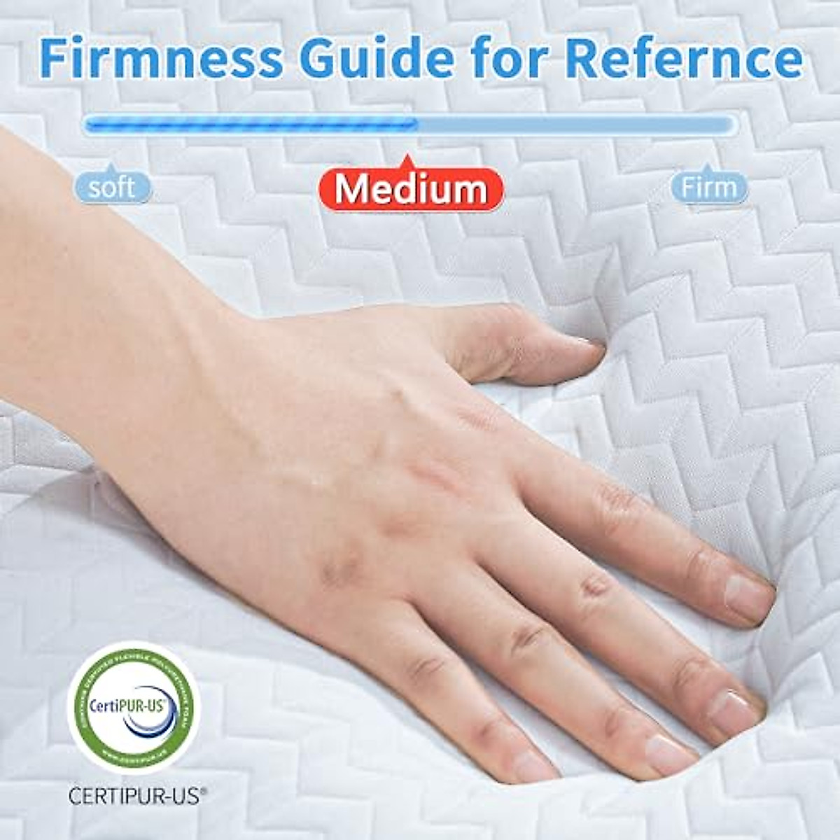 Memory Foam Single Folding Mattress Cot Mattress,4 Inch Foldable Mattress Topper with Cover, Breathable Floor Mattress Guest Bed for Travel/RV/Camping/Guest Room/Yoga (25"×75"×4")