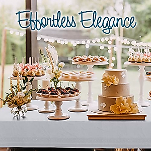 HOUZZKINGZ USA Paper Tablecloths for Rectangle Tables | 54” X 108” – 6 Pack | White Paper Disposable Tablecloth | 3-Ply Premium Paper & Plastic Table Cloths for Parties Disposable