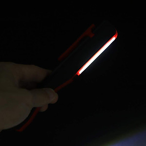 mumisuto LED Tactical Small Flashlight, Adjustable Brightness, Pen Flashlight Rechargeable LED Flashlight Pocket Light Work Light with Magnetic Rotating Clip for Hiking, Everyday Use(Red)