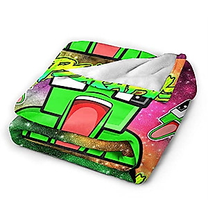 Cartoon Blanket Super Soft Flannel Throw Blanket Cozy Warm Plush Fleece Blanket for Sofa Bed Living Room Color-B 50"X40"