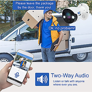 GW 16 Channel 4K NVR 8MP 4K AI Smart Home Security Camera System, (8) Dome and (8) Bullet Built-in Microphone Audio Recording HD 2160P 4K IP PoE Cameras, Face Recognition/Human/Vehicle Detection