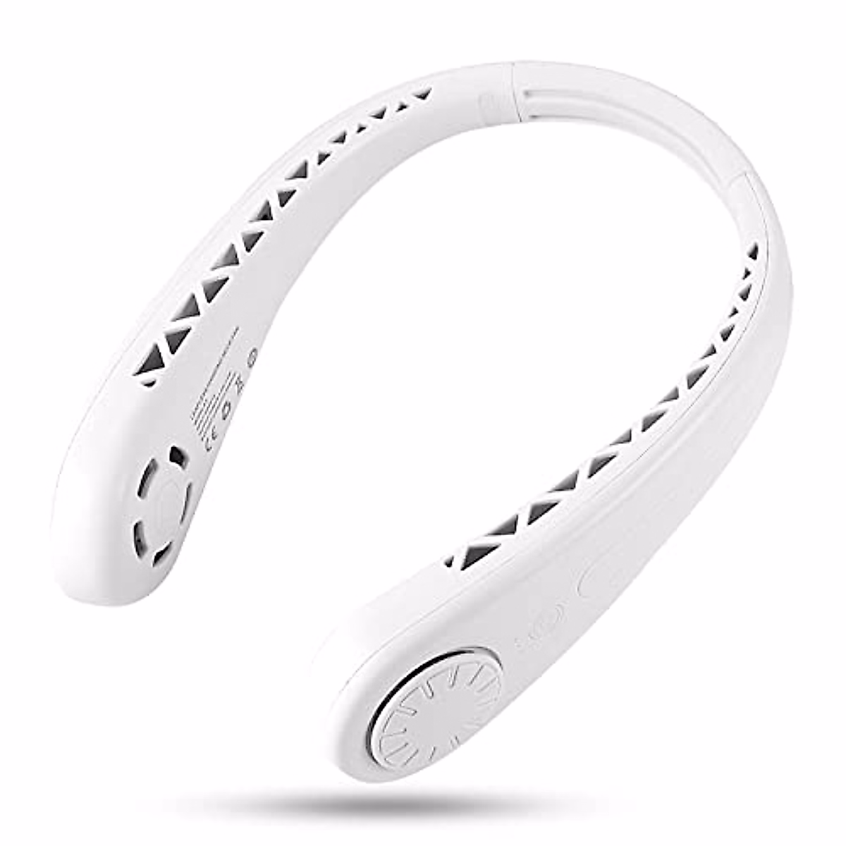 Neck Fan, Rechargeable Battery Powered, 6 Working Hours, 3 Speeds, Angle of Airflow Adjustable,Operated Wearable Personal Fan, Leafless, Rechargeable, Headphone Design, USB Powered Desk Fan