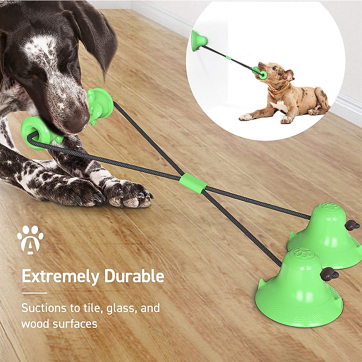 ANYPET Dog Chew Toothbrush Toy, Chew Dog Toy Squeaky Teeth Cleaning Toy for Aggressive Chewers Large Breed Indestructible Tough Dog Toothbrush Stick for Medium to Large Dogs