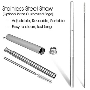 iProductsUS Personalized Tumbler with Slider Lid and Straw, 30oz Customized Cup Engraved Names, Stainless Steel Insulated Coffee Mug, Gifts for Dad, Men, Veteran, Two-Sides Engraving (Black)