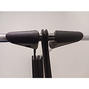 Servetto ClosetPro Central Wall-Mounted Soft-Close Wardrobe Lift Expanding Steel Tubing with Black Plastic Housing, 22 lb Weight rating (For 25 9/16" - 45 1/4"), Made in Italy