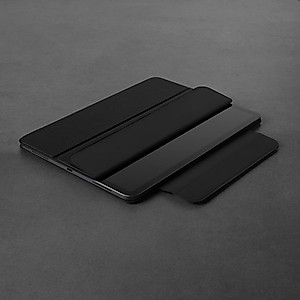 TORRO Smart Folio Compatible with iPad Mini 7/6 - Leather iPad Mini 7th / 6th Generation (2024/2021) Smart Case Magnetic Cover with Auto Wake/Sleep and Stand Function (Black)