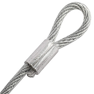 Stage Light Safety Cables, 25.5" Stainless Steel Safety Security Cable for Party Lights DJ Light Stage Lighting, Load 110lb, Pack of 20