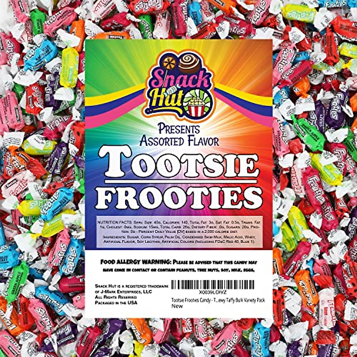 Tootsie Frooties Candy - Tootsie Roll Fruit Chews Candy - Flavored Tootsie Rolls Frooties - Assorted Flavor Tootie Fruities - Chewy Taffy Bulk Variety Pack - Tootsie Candy Mix 2 Pound Bag