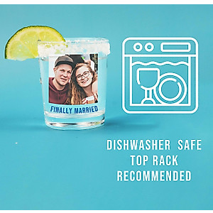 1pk Personalized Printed Photo 2.5oz Shot Glass - Mother's Day Gifts for Dads and Moms,custom image or pictures–anniversaries,party favors,bachelor or bachelorette party,21st birthday shot glass,Cute