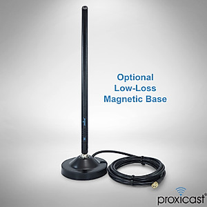 Proxicast 5-8 dBi High Gain External 4G/5G Antenna Compatible with Cisco, Cradlepoint, Netgear, Pepwave, MoFi, CalAmp, Digi, Sierra and Other Routers & Modems with SMA Connectors (ANT-120-006-2PK)