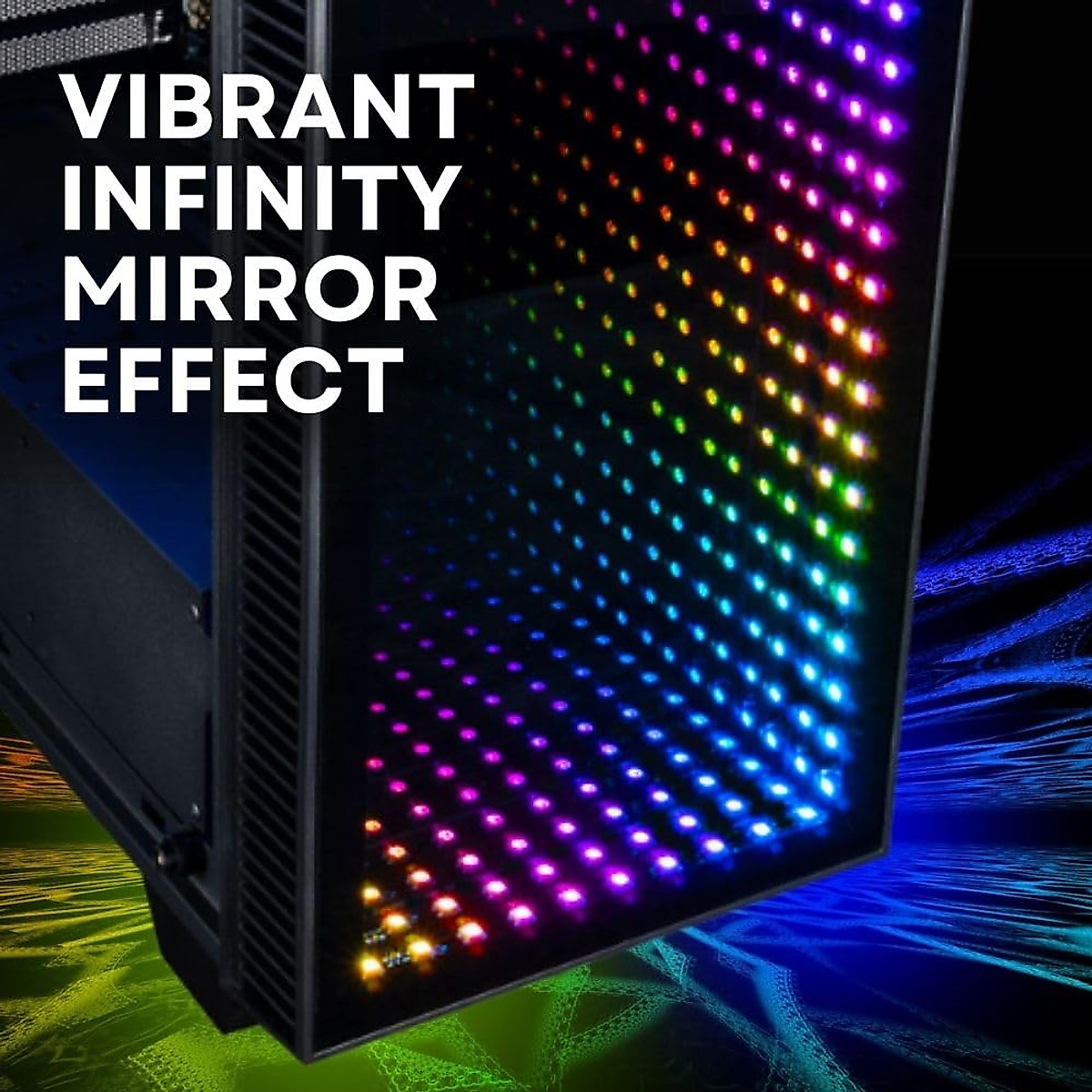 Continuum Mini Gaming Desktop - NVIDIA GeForce RTX 4070 Super 12GB, AMD 8-Core Ryzen 7 8700F CPU, 32GB DDR5 RAM, 1TB Gen4 NVMe SSD, WiFi 6, Windows 11 Home - Tiny Liquid Cooled RGB Gamer Computer