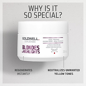 Goldwell Dualsenses Blondes & Highlights Anti-Yellow 60sec Treatment 6.8oz, 200mL