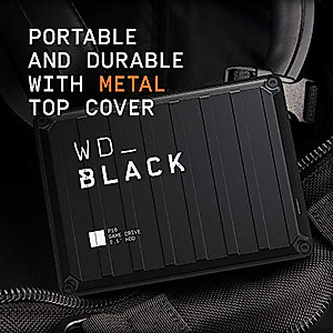 WD_BLACK 5TB P10 Game Drive - Portable External Hard Drive HDD, Compatible with Playstation, Xbox, PC, & Mac - WDBA3A0050BBK-WESN